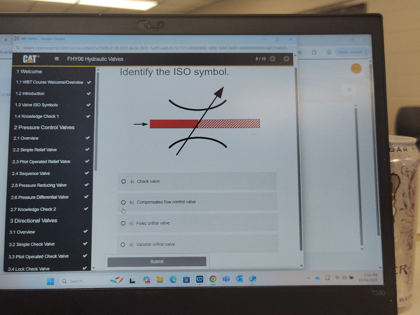 Identify the ISO symbol. (Image of a