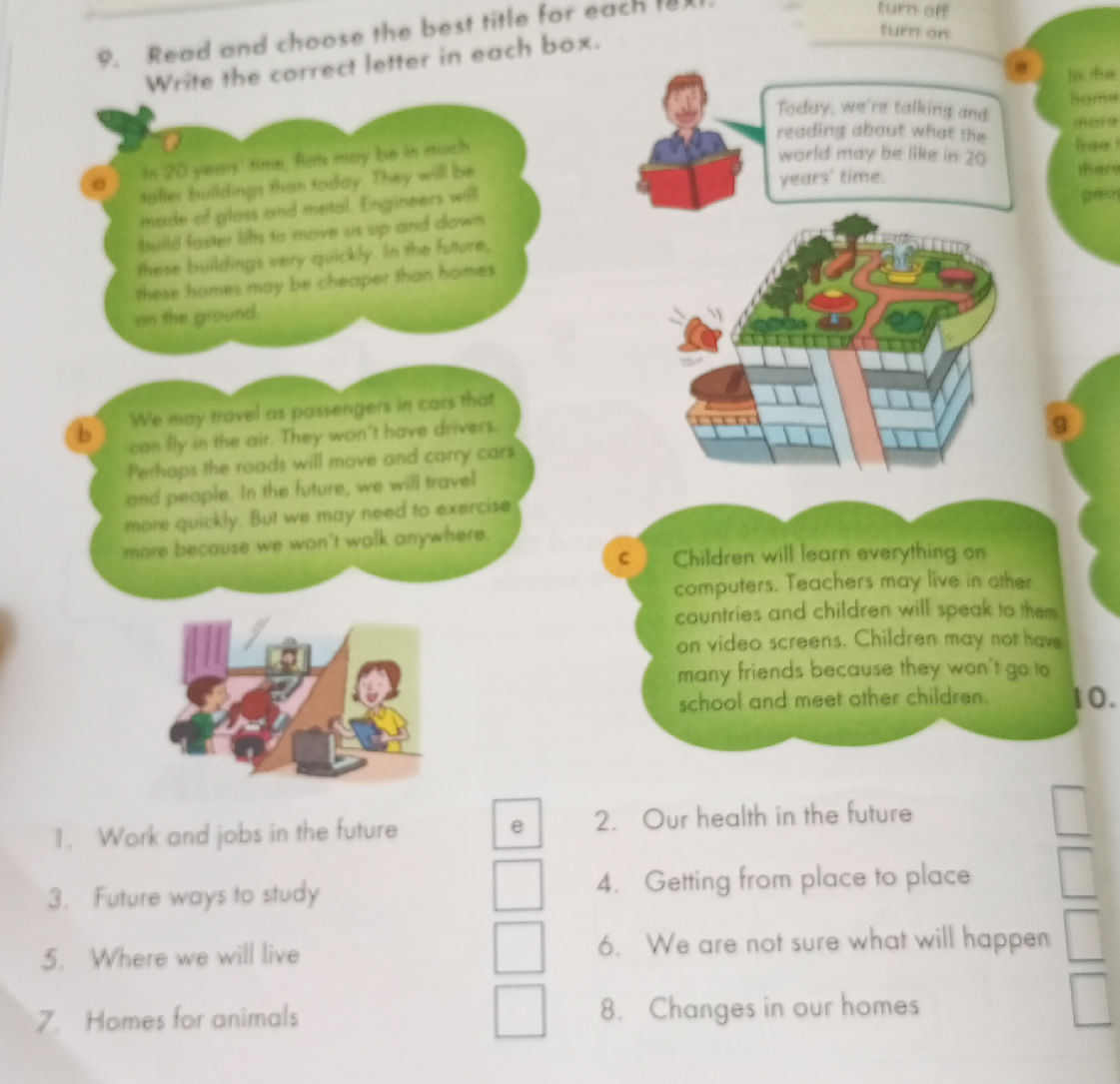 9. Read and choose the best title for each | StudyX