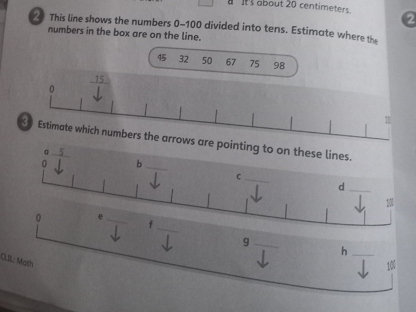 Estimate which numbers the arrows are | StudyX