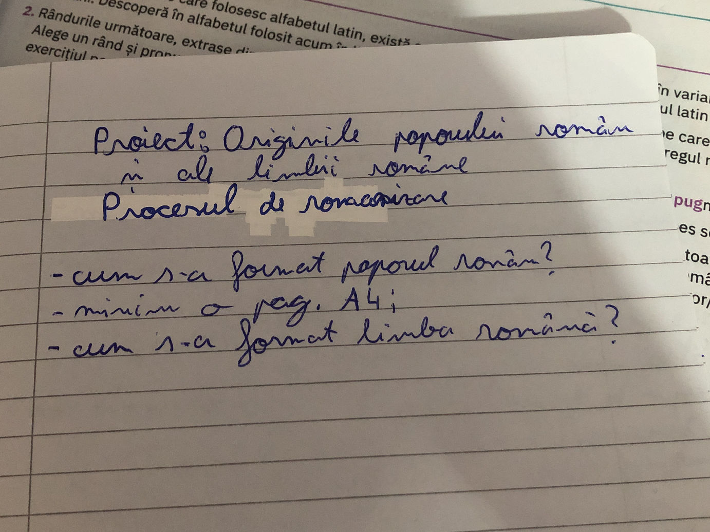 Proiect: Originile poporului român și ale | StudyX
