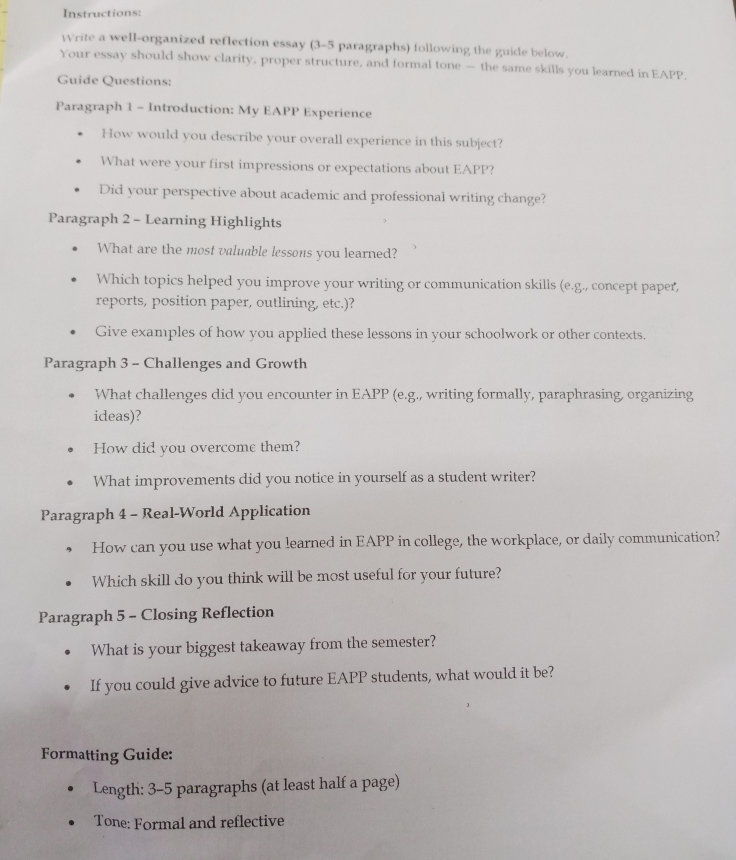 Instructions: Write a well-organized | StudyX