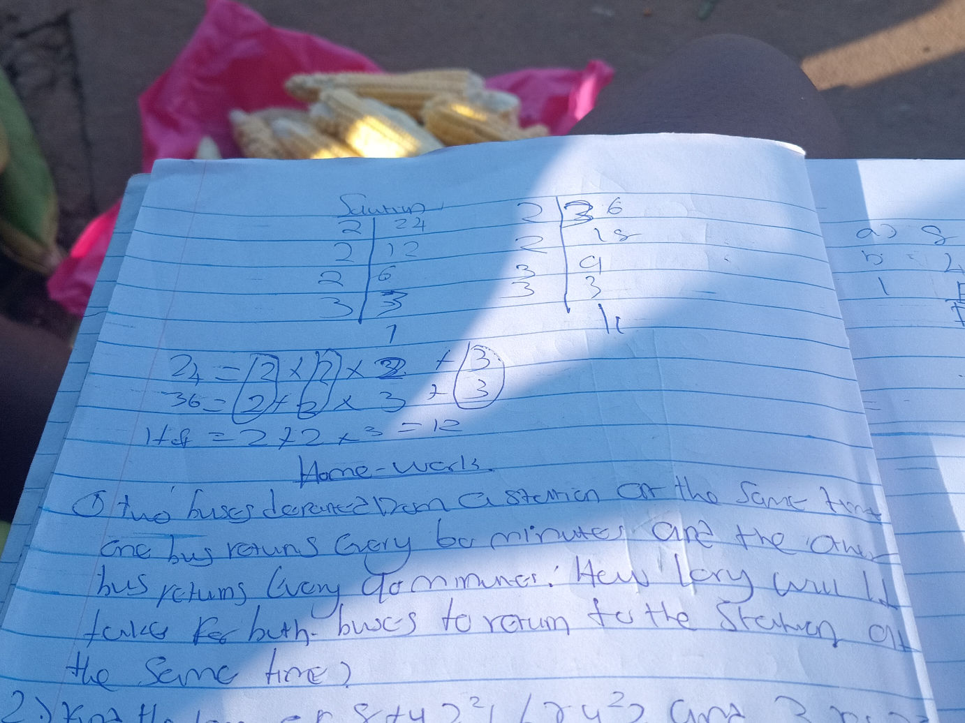 Two buses departed from a station at the | StudyX