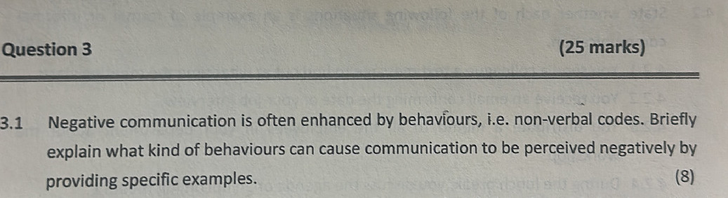 Negative communication is often enhanced by | StudyX