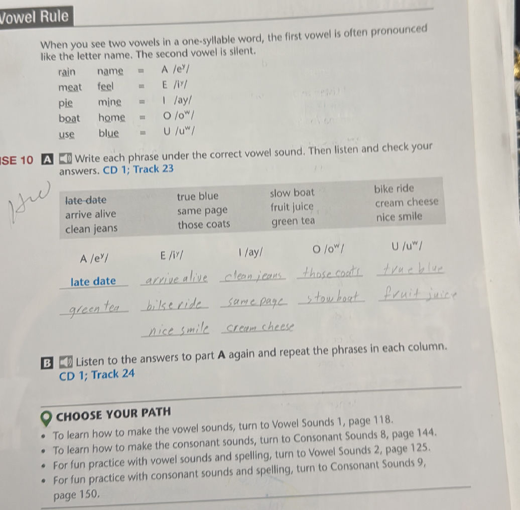 ## Vowel Rule When you see two vowels in a | StudyX