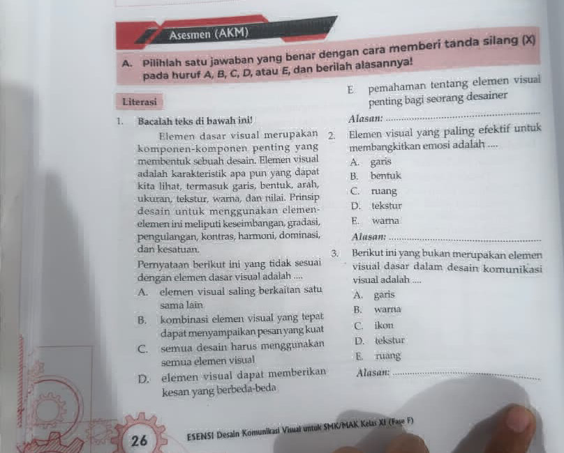 1. Bacalah teks di bawah ini! Elemen dasar | StudyX