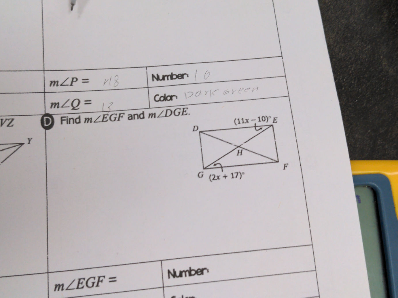 D Find $m EGF$ and $m DGE$. (Diagram | StudyX
