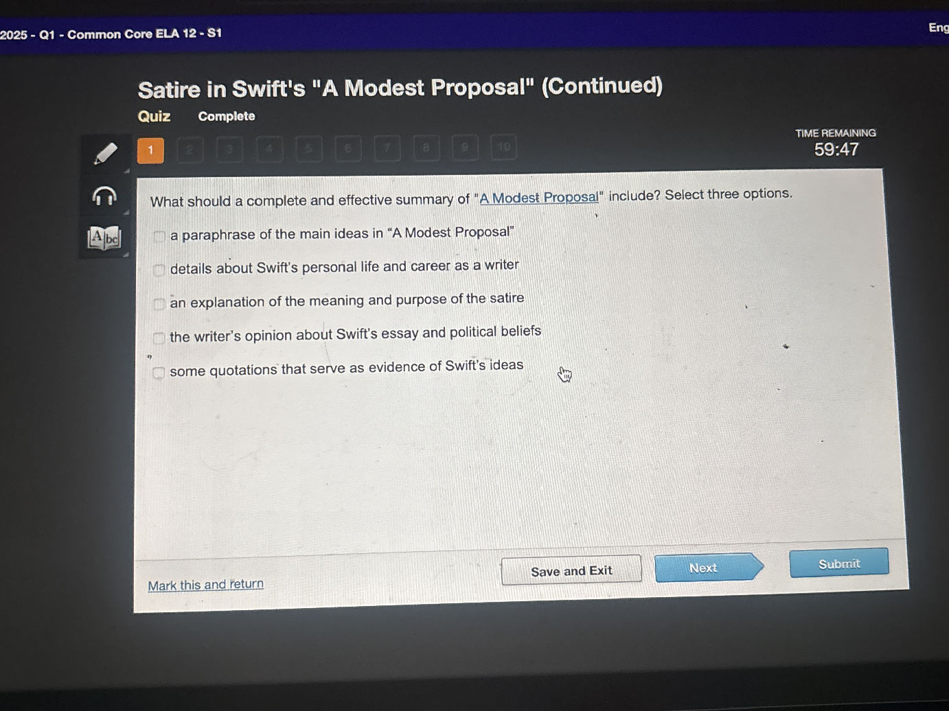 What should a complete and effective summary | StudyX