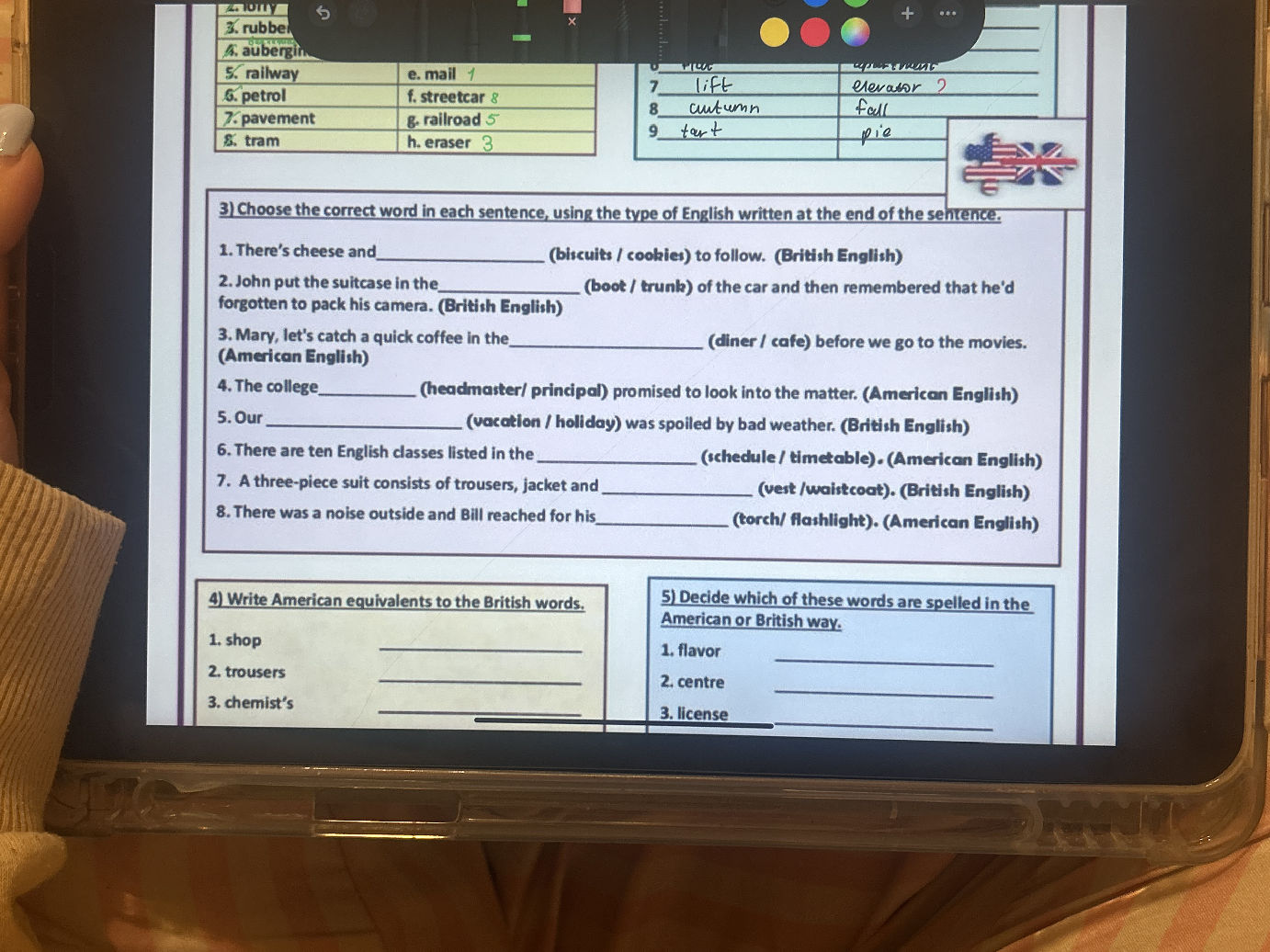 Choose the correct word in each sentence, | StudyX