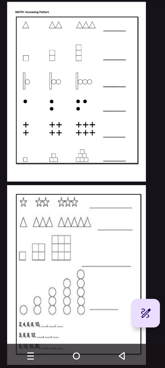 MATH: Increasing Pattern | Pattern | Next | StudyX