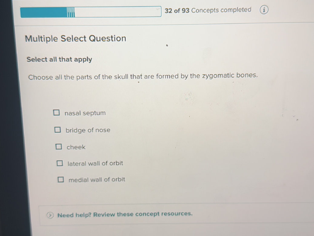 Multiple Select Question Select all that | StudyX