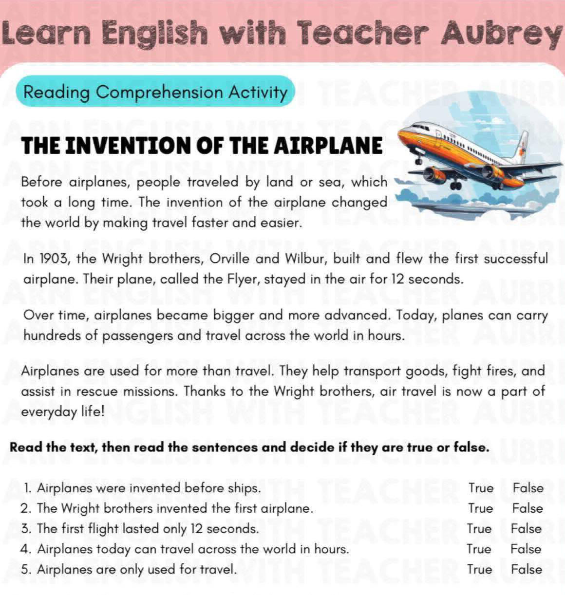 Reading Comprehension Activity THE | StudyX