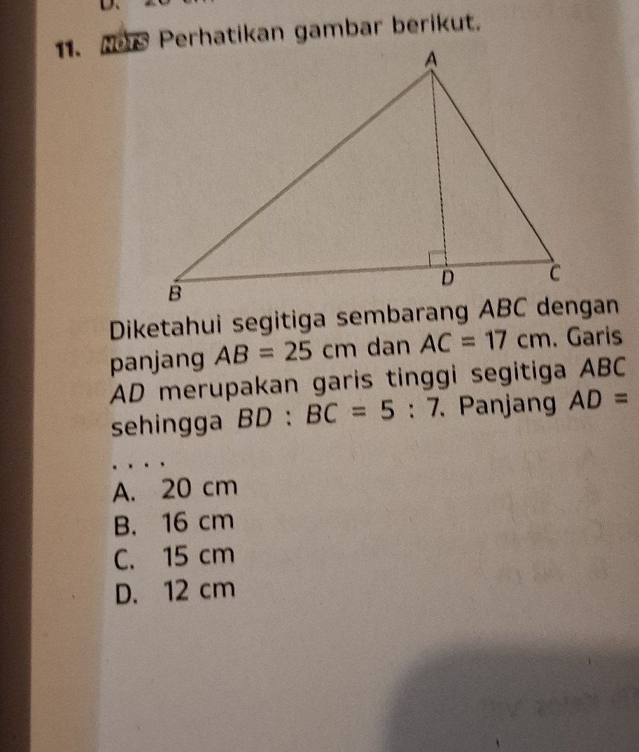 Perhatikan gambar berikut. [Diagram of | StudyX