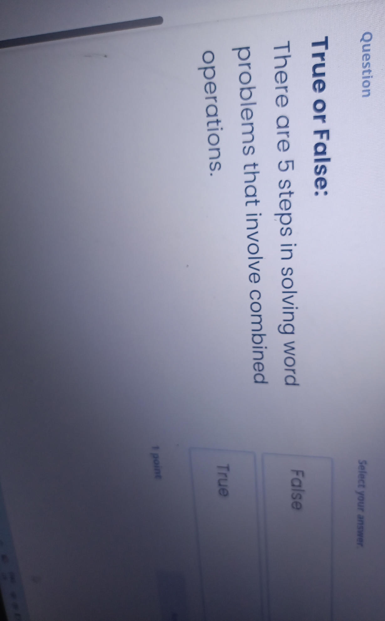 True or False: There are 5 steps in solving | StudyX