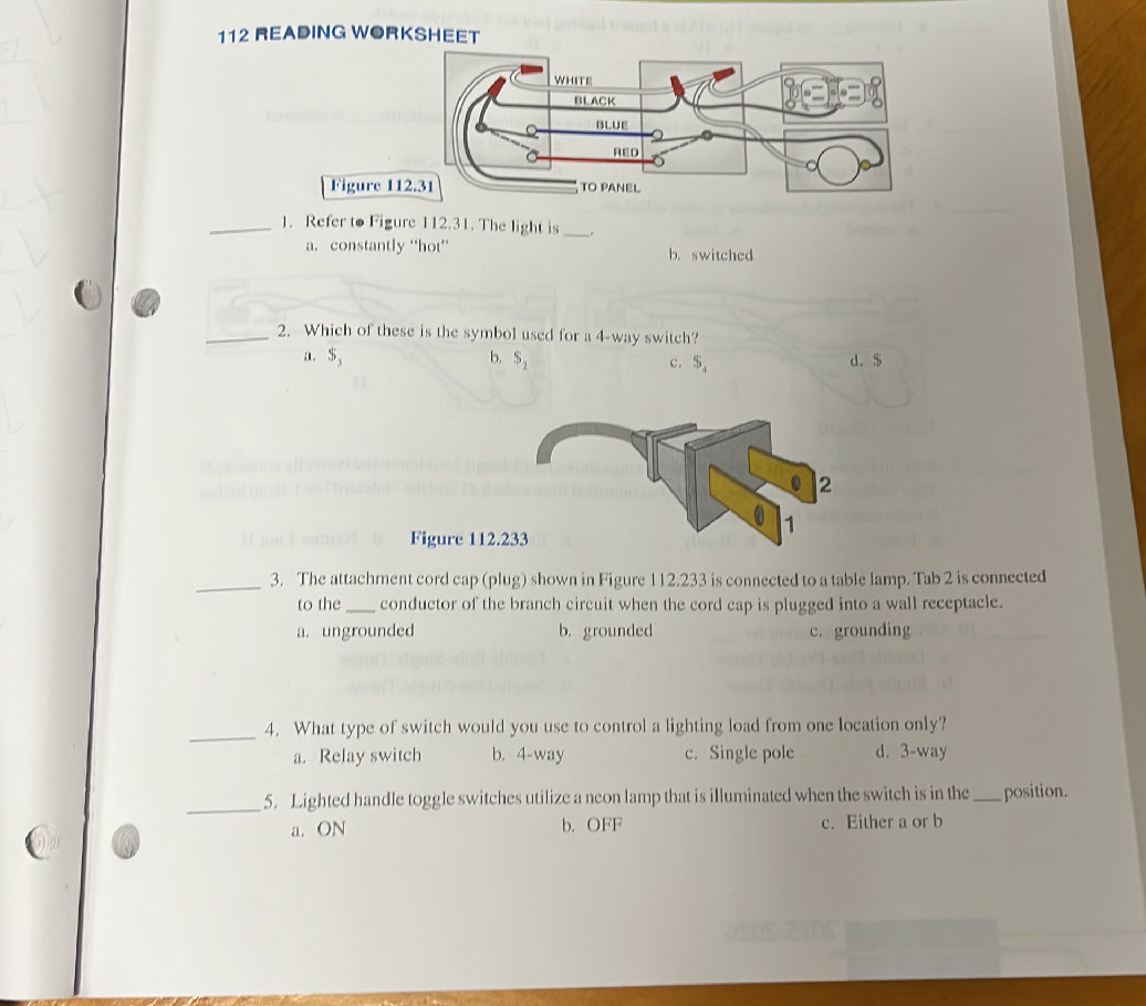 3. The attachment cord cap (plug) shown in | StudyX