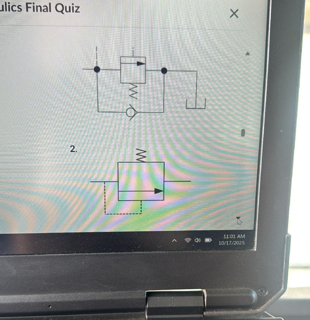 The image displays two hydraulic circuit | StudyX