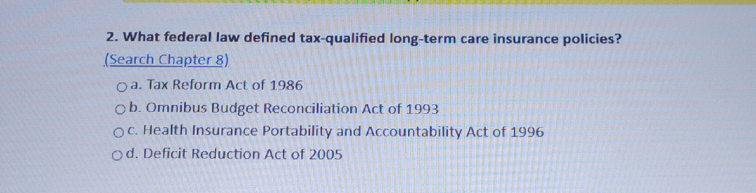 2. What federal law defined tax-qualified | StudyX