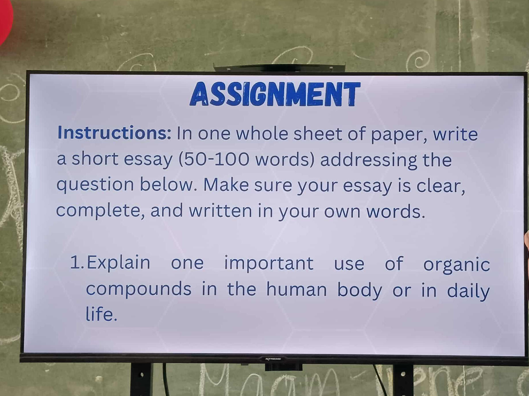 Instructions: In one whole sheet of paper, | StudyX