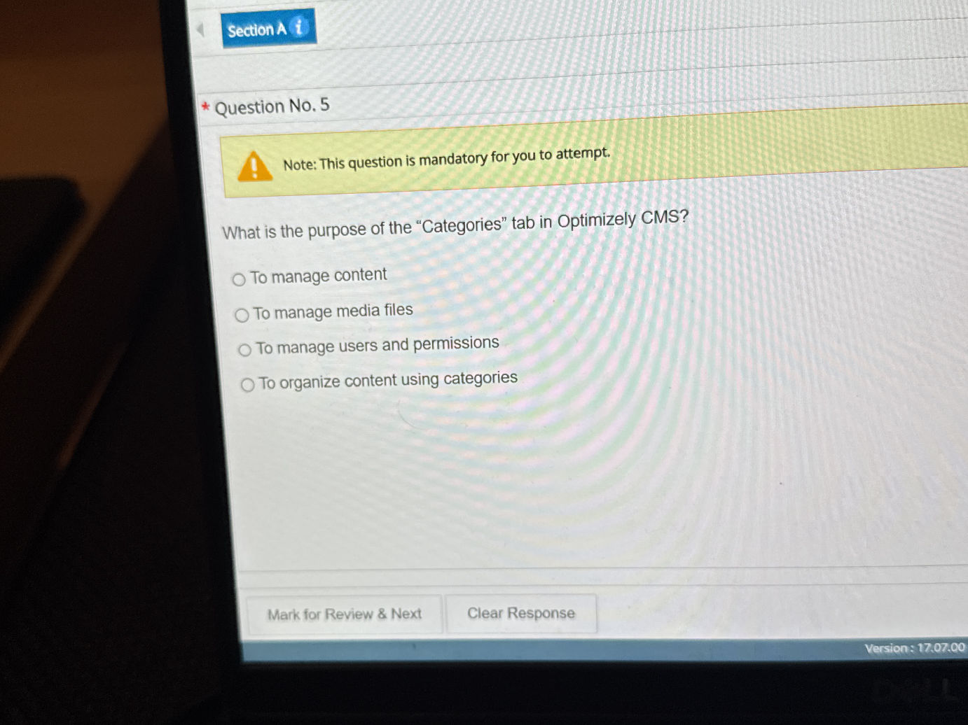 What is the purpose of the "Categories" tab | StudyX