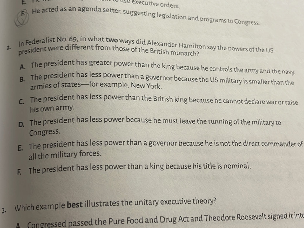 3. Which example **best** illustrates the | StudyX