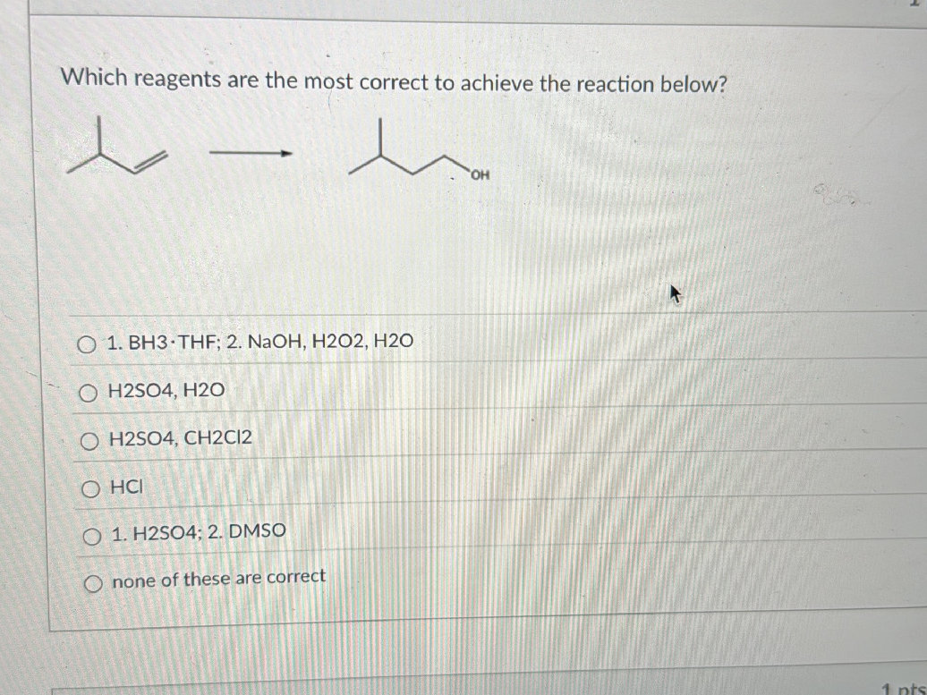 Which reagents are the most correct to | StudyX