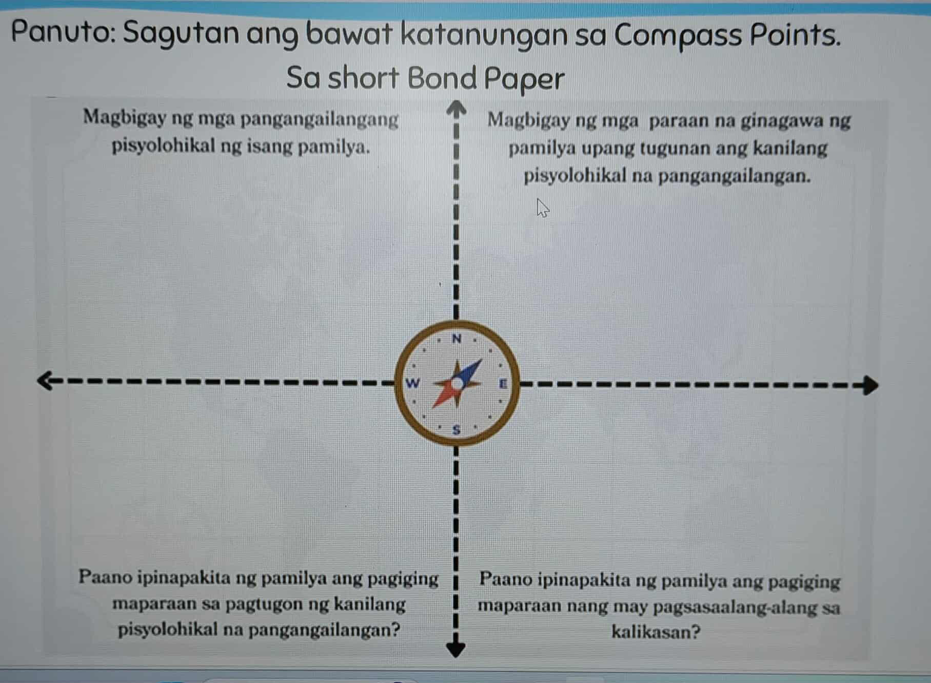 Panuto: Sagutan ang bawat katanungan sa | StudyX