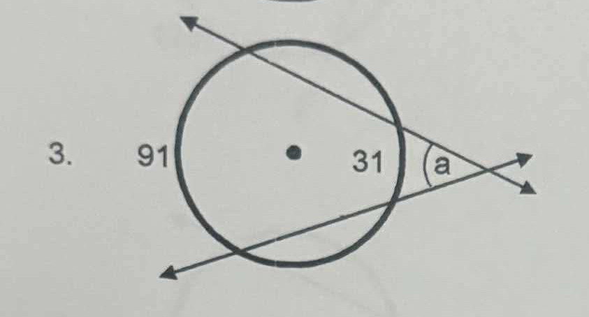 3. [Diagram showing two secants intersecting | StudyX