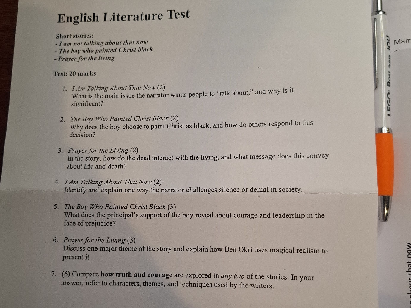 4. I Am Talking About That Now (2) Identify | StudyX