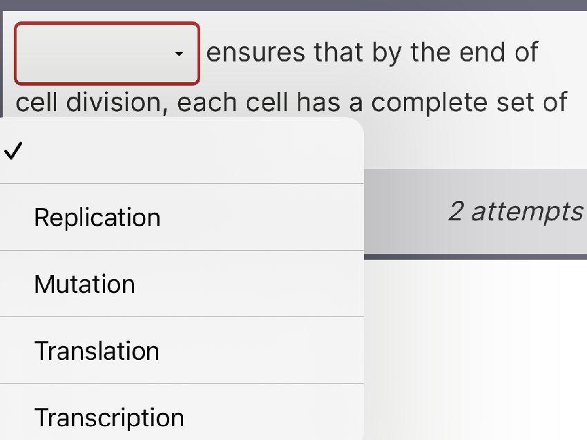 ensures that by the end of cell | StudyX