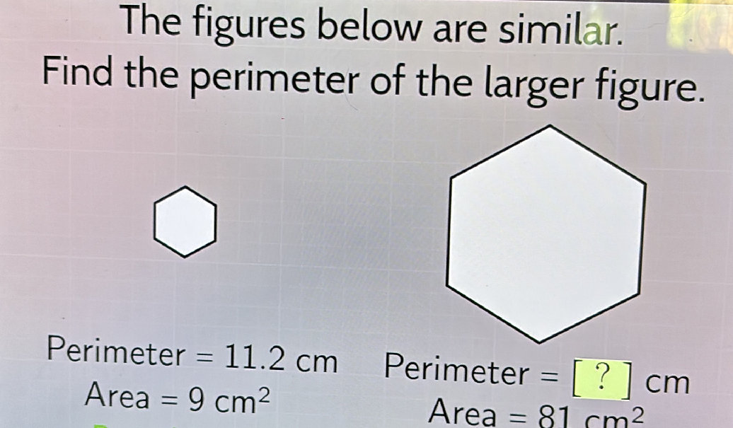 The figures below are similar. Find the | StudyX