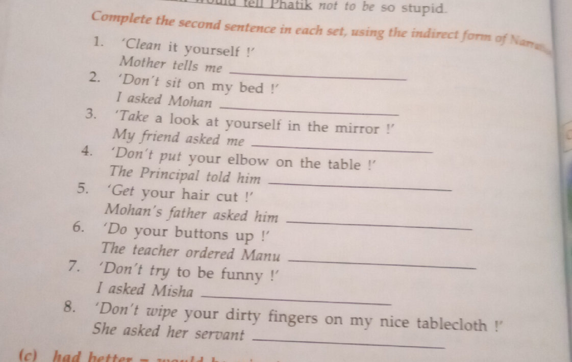 Complete the second sentence in each set, | StudyX