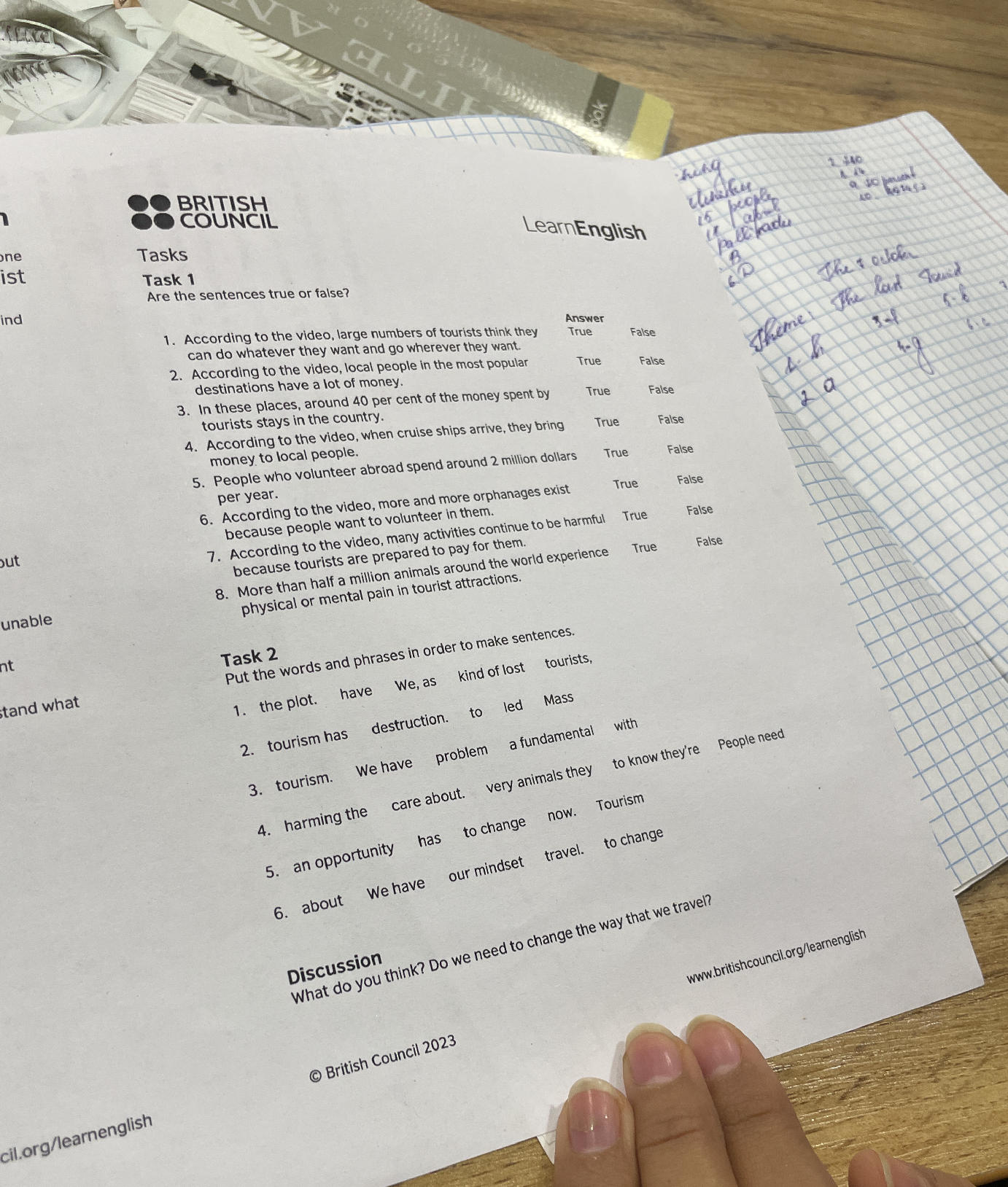 Tasks Task 1 Are the sentences true or | StudyX