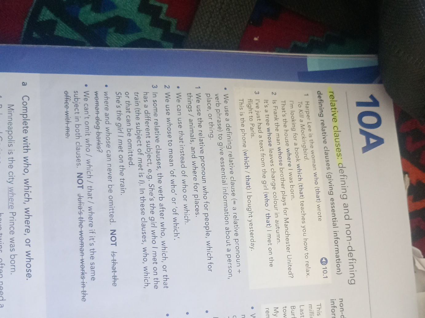 relative clauses: defining and non-defining | StudyX