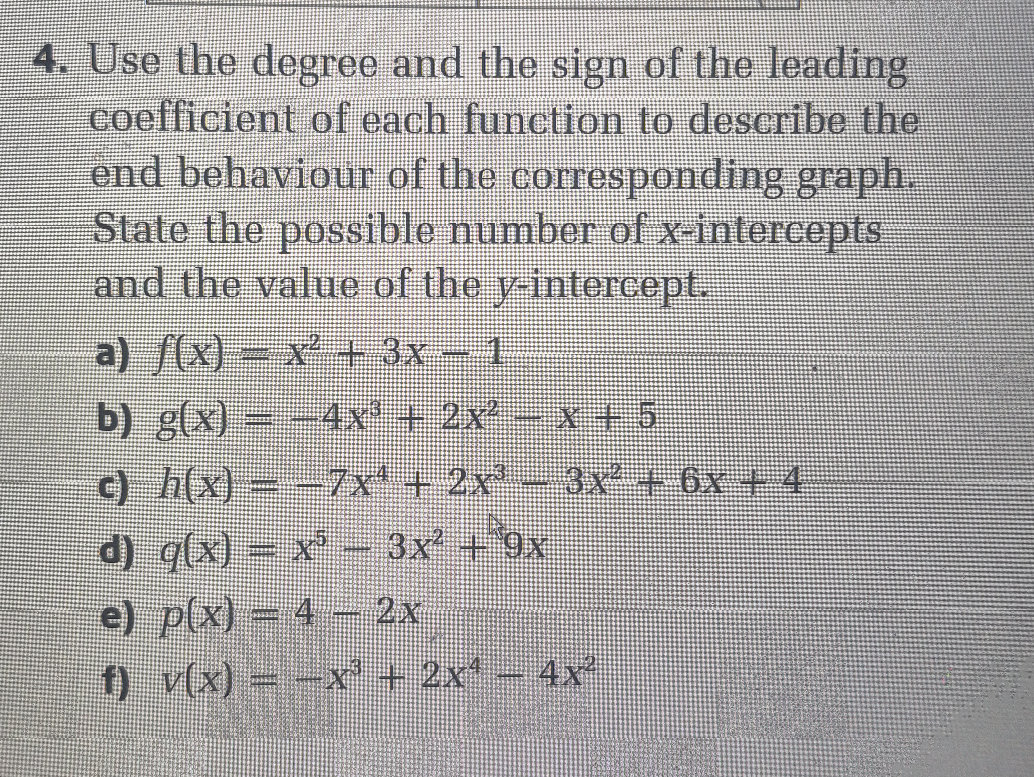 4. Use the degree and the sign of the | StudyX