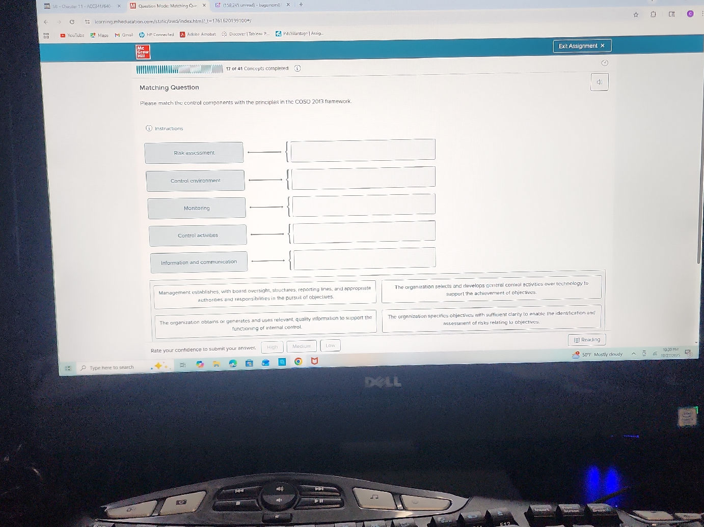 Matching Question Please match the control | StudyX