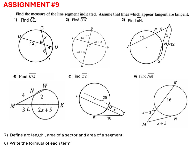 Find $ {AN}$. [Diagram showing a circle | StudyX