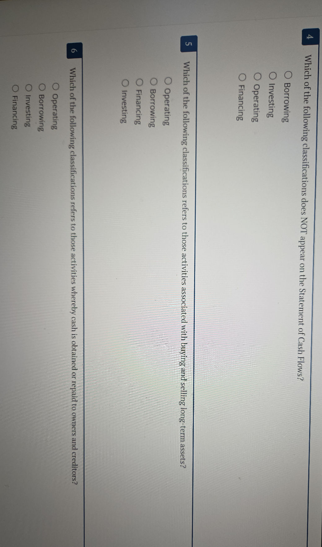 Which of the following classifications does | StudyX