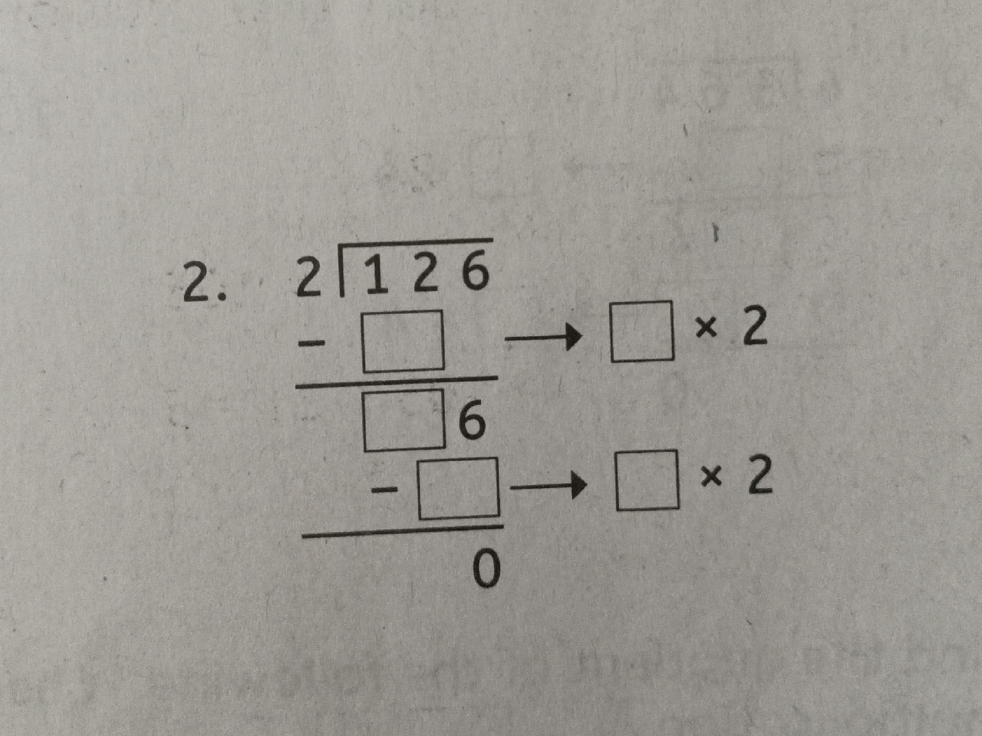 2. $ 2 {{)} 126}$ $$ {r} -\ 2 | StudyX