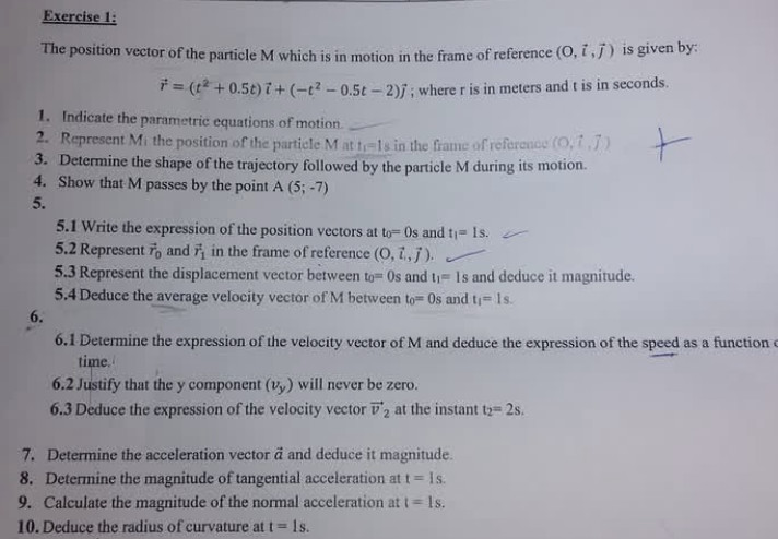7. Determine the acceleration vector ${a}$ | StudyX
