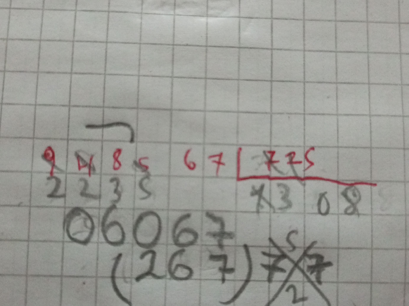 The image displays a long division | StudyX