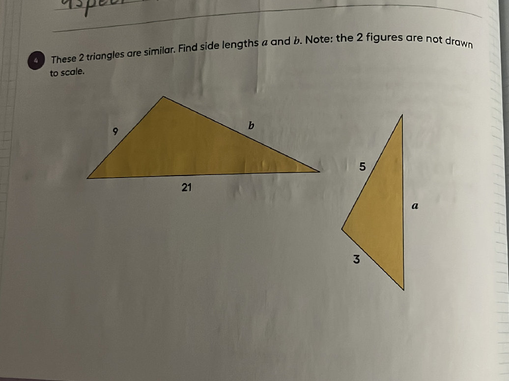 These 2 triangles are similar. Find side | StudyX