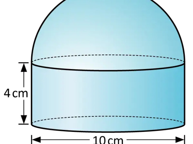 Calculate the volume of the composite solid | StudyX