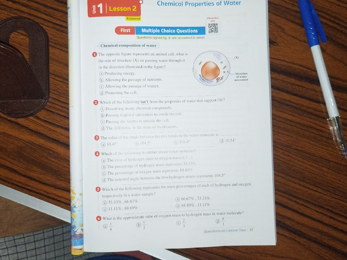 1 The opposite figure represents an animal | StudyX