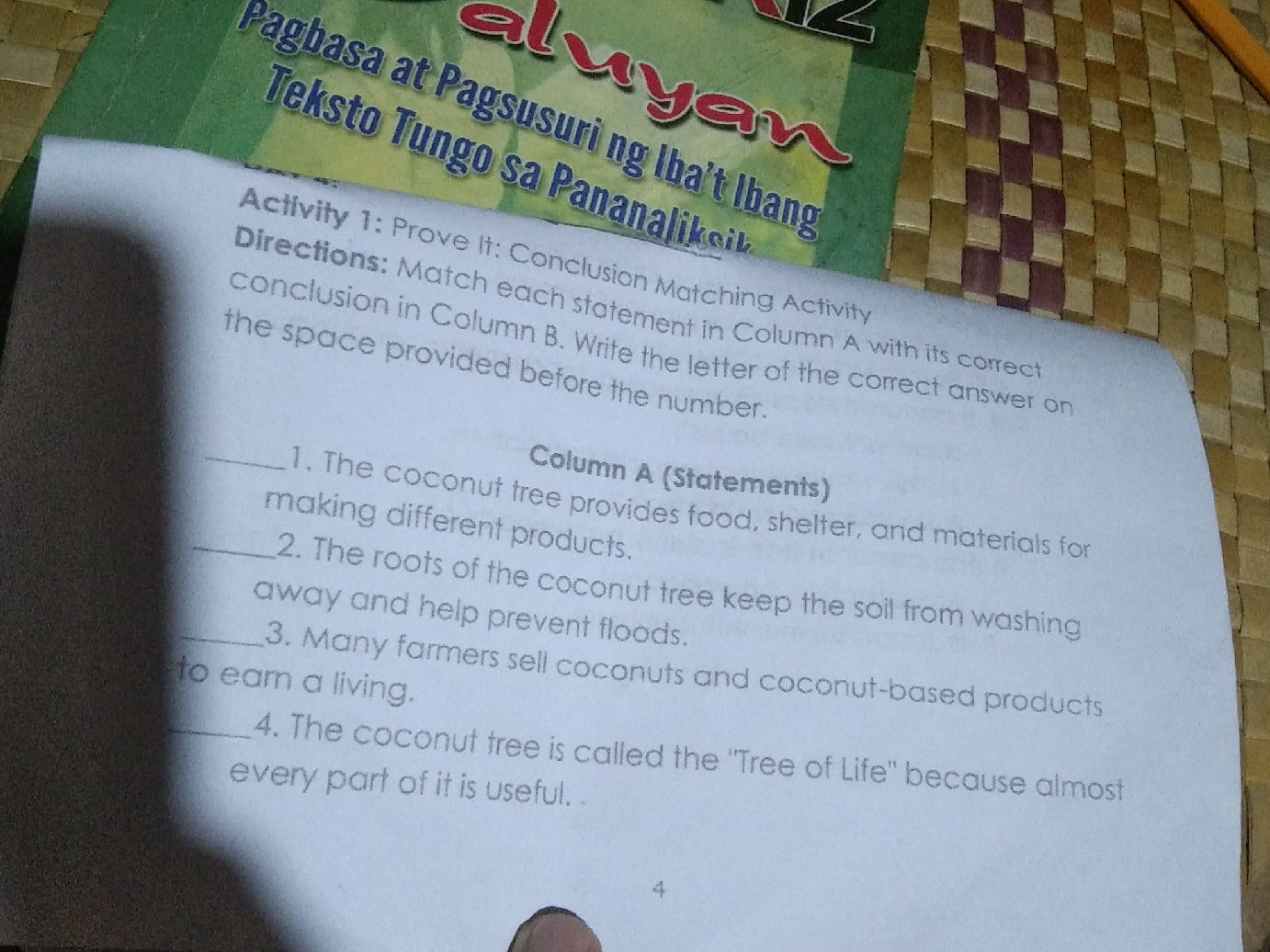 Activity 1: Prove It: Conclusion Matching | StudyX