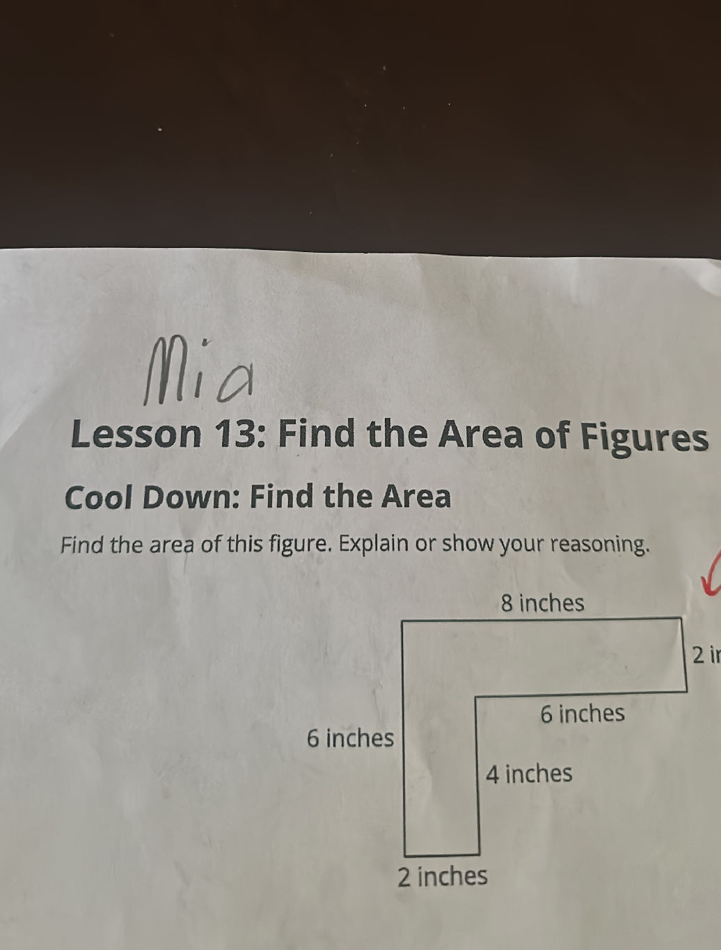 Find the area of this figure. Explain or | StudyX