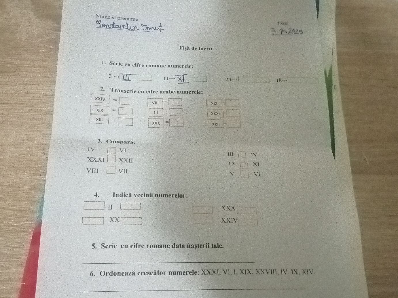 1. Scrie cu cifre romane numerele: 3- III | StudyX