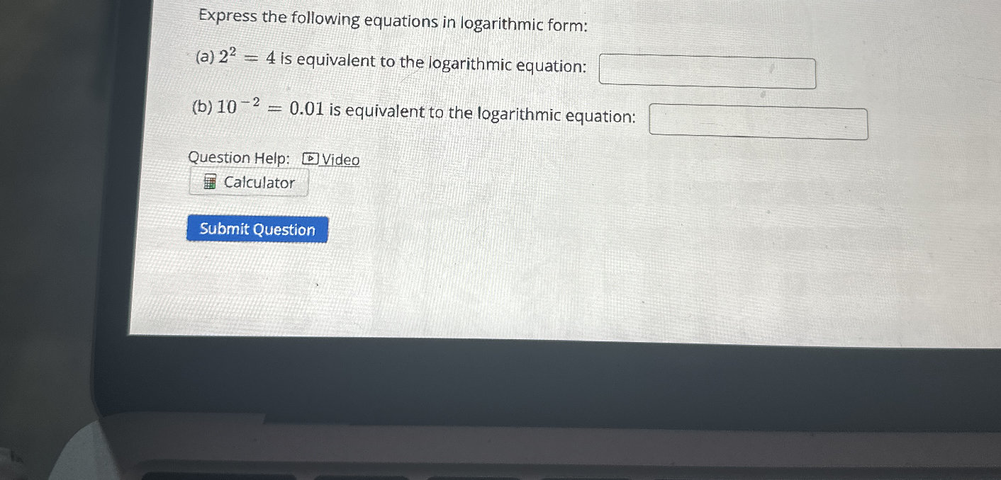 Express the following equations in | StudyX