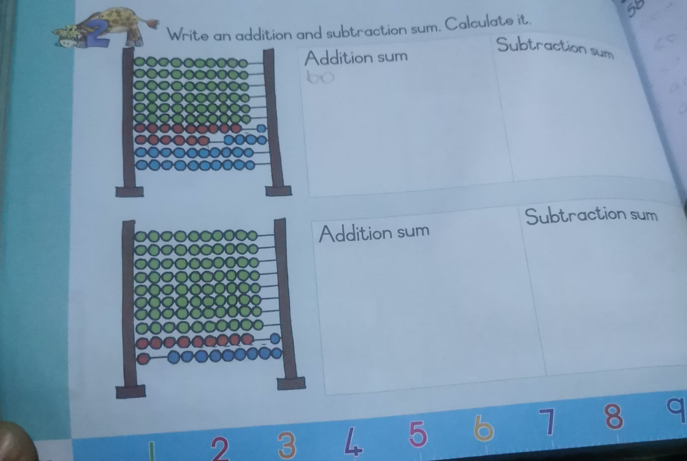 Write an addition and subtraction sum. | StudyX