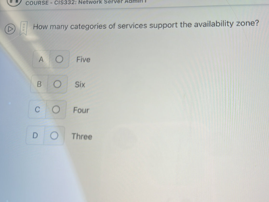 How many categories of services support the | StudyX