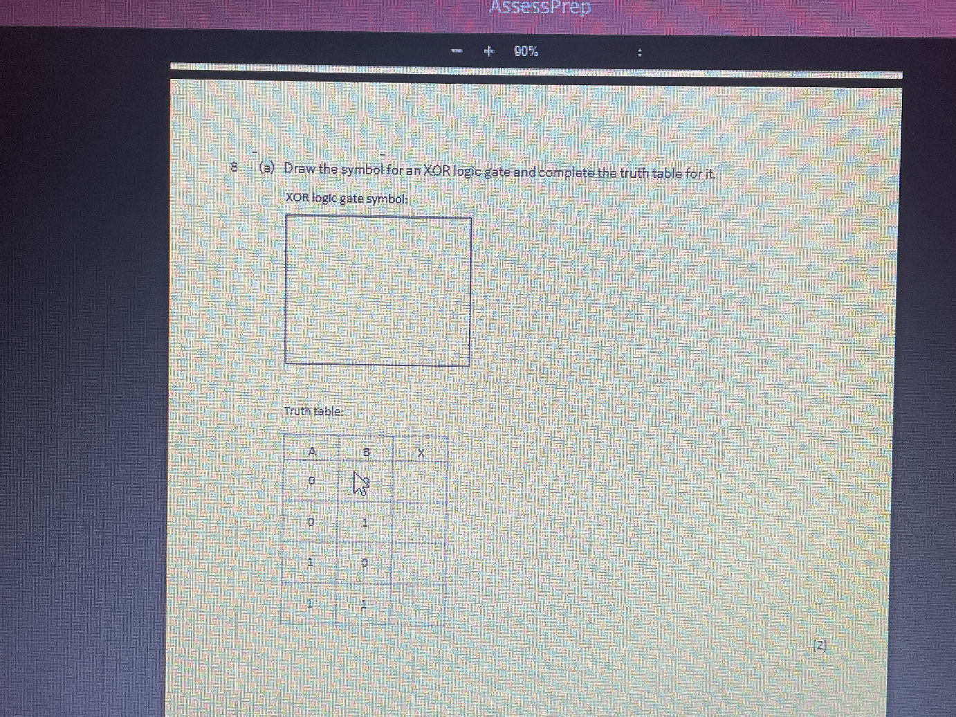 8 (a) Draw the symbol for an XOR logic gate | StudyX