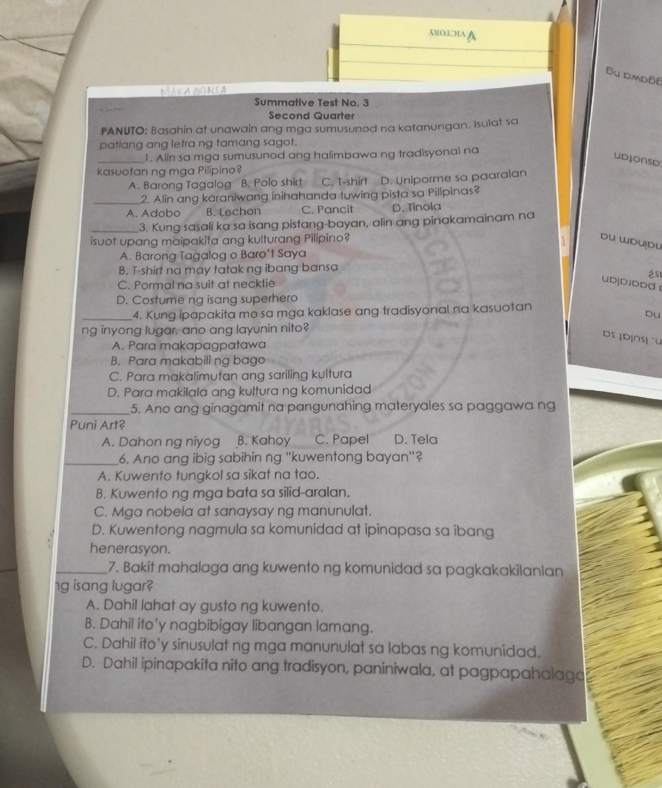 1. Alin sa mga sumusunod ang halimbawa ng | StudyX